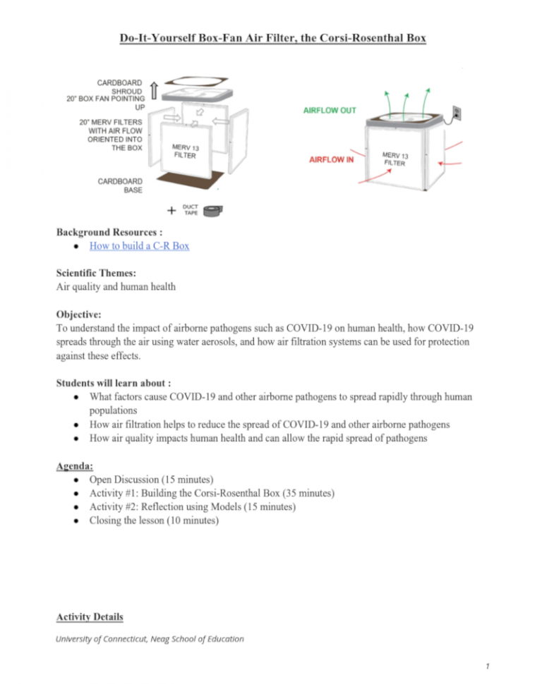 Build Your Own | UConn Indoor Air Quality Initiative